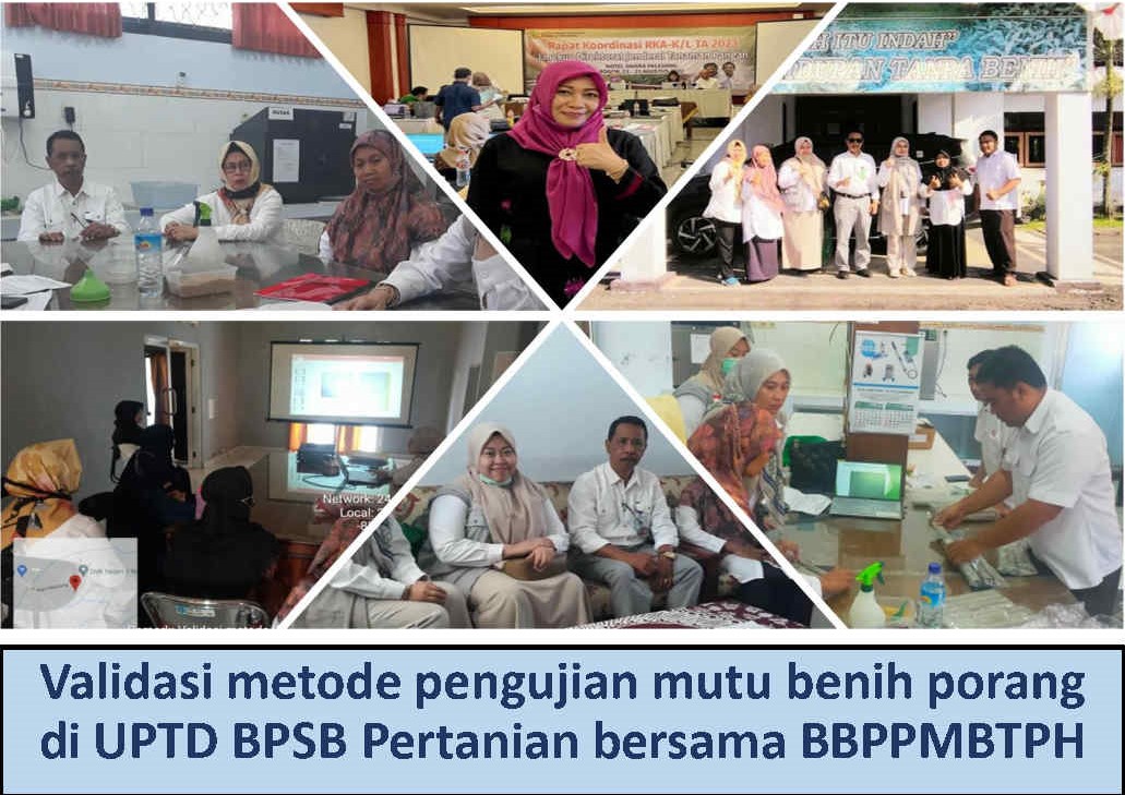 Validasi metode pengujian mutu benih porang di UPTD BPSB Pertanian NTB ...